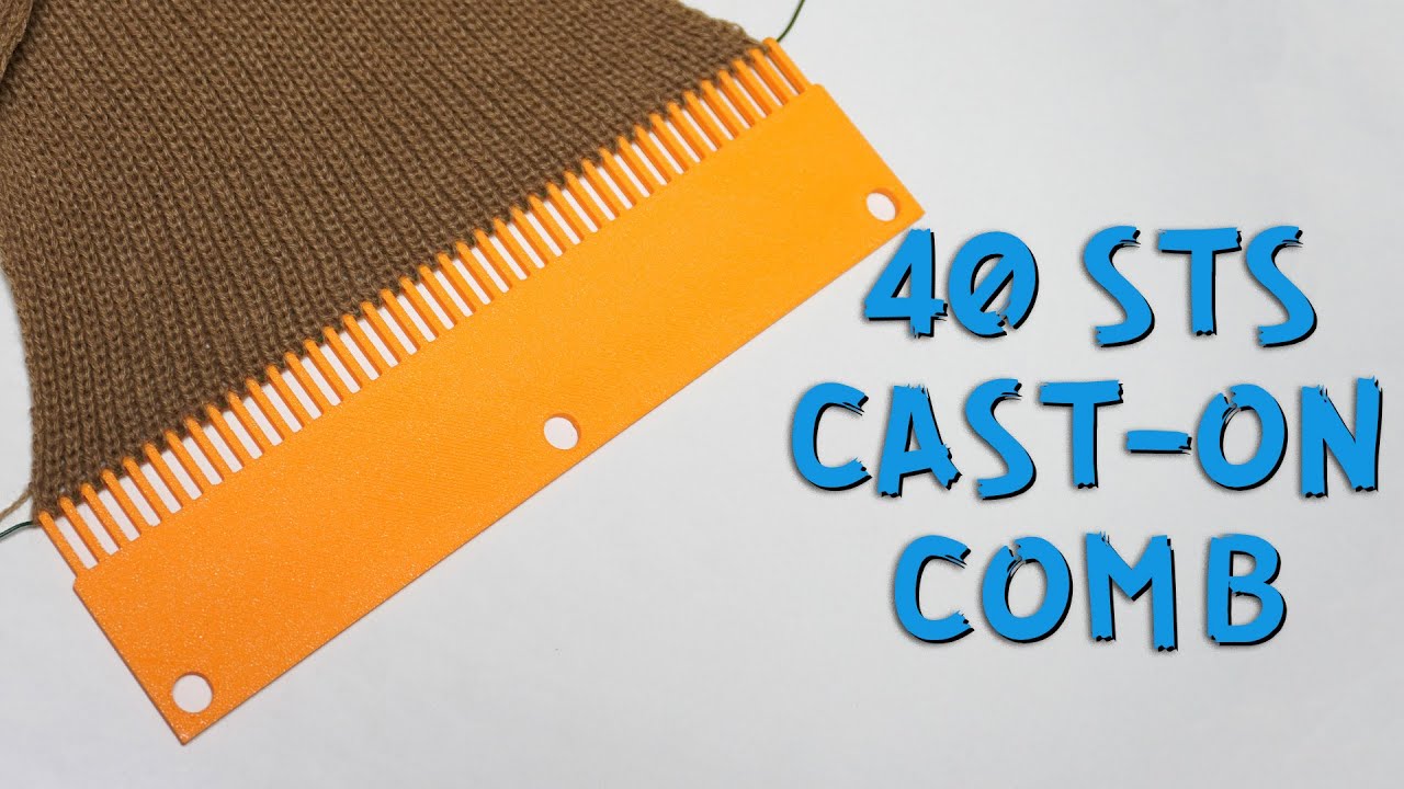 DIY Cast-On Comb for Passap Duomatic 80 Knitting Machine - YouTube