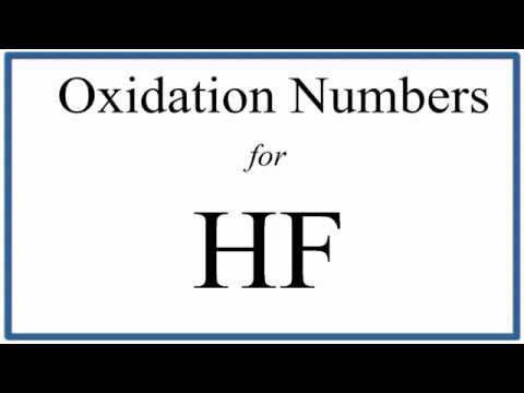 How to find the Oxidation Number for F in HF (Hydrofluoric acid) - YouTube