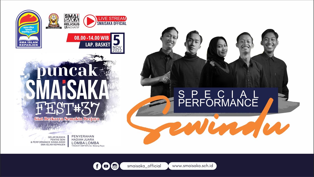 SESION 2 LIVE PERFORMANCE "SEWINDU BAND" SMAISAKA 'FEST 37 - GELAR ...