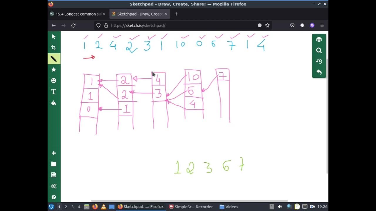 CLRS Ex 15.4-6 Longest Monotonically Increasing Subsequence in O(n lg n) time - YouTube