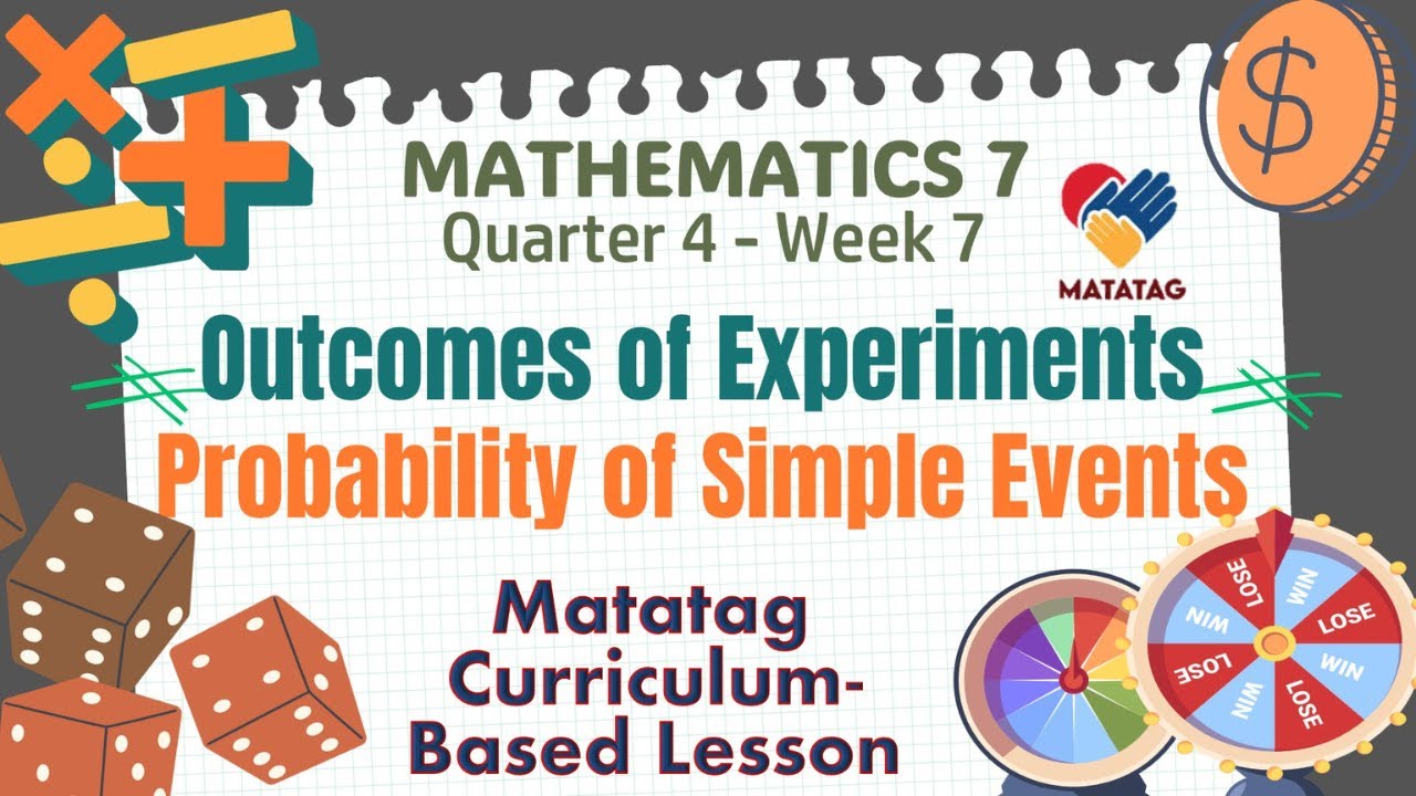 Math 7 Quarter 4 Week 7 - Outcomes of Experiments/Probability of Simple ...