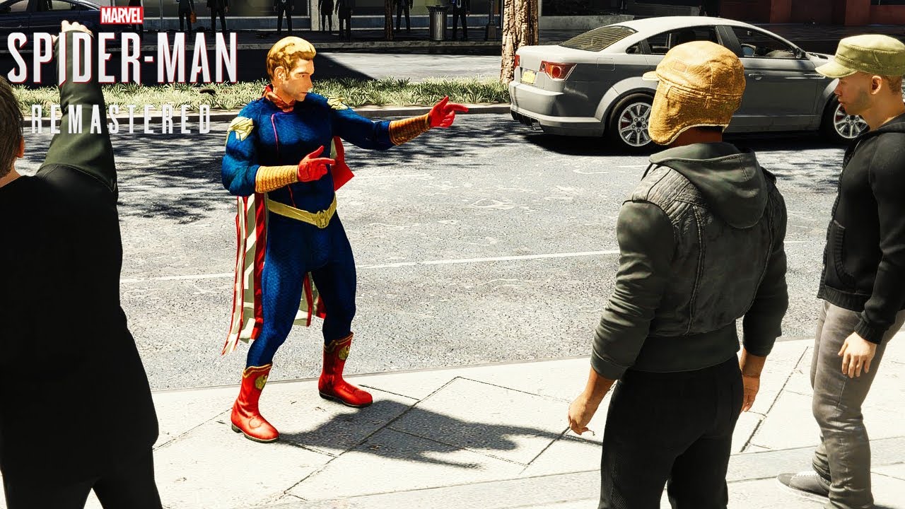 Playing as Homelander in Marvel's Spider-Man Remastered | Mod Gameplay ...