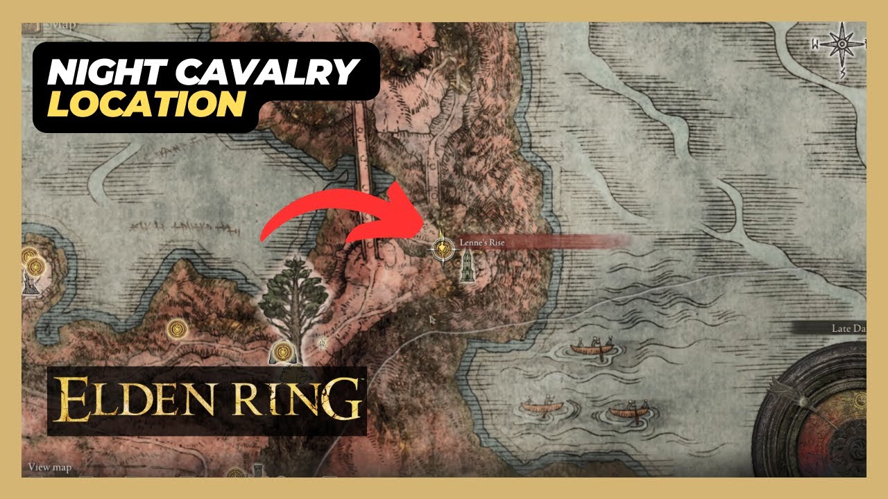 Night Cavalry (Caelid Lennis's Rise) Boss Location - Elden Ring - YouTube