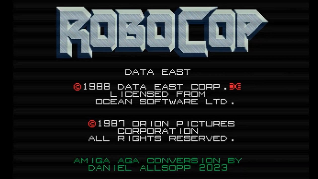 [Commodore Amiga] ROBOCOP ARCADE (indie WIP) - YouTube