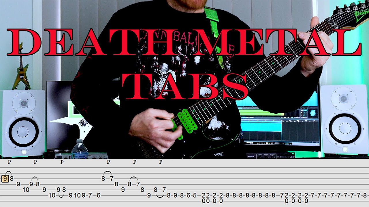 7 STRING DEATH METAL RIFFS LESSON WITH TABS - YouTube