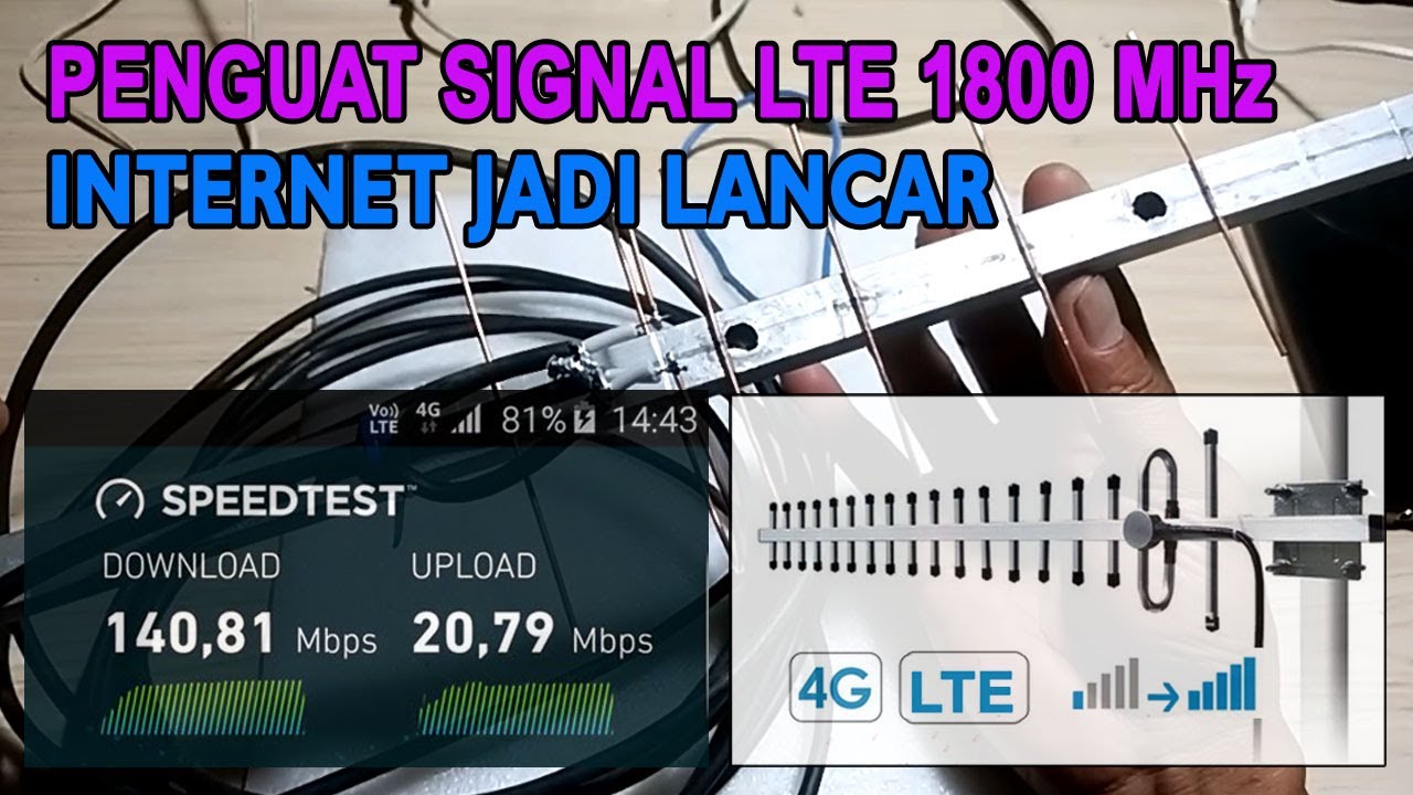 Membuat antena penguat signal 4G LTE 1800 Mhz - YouTube