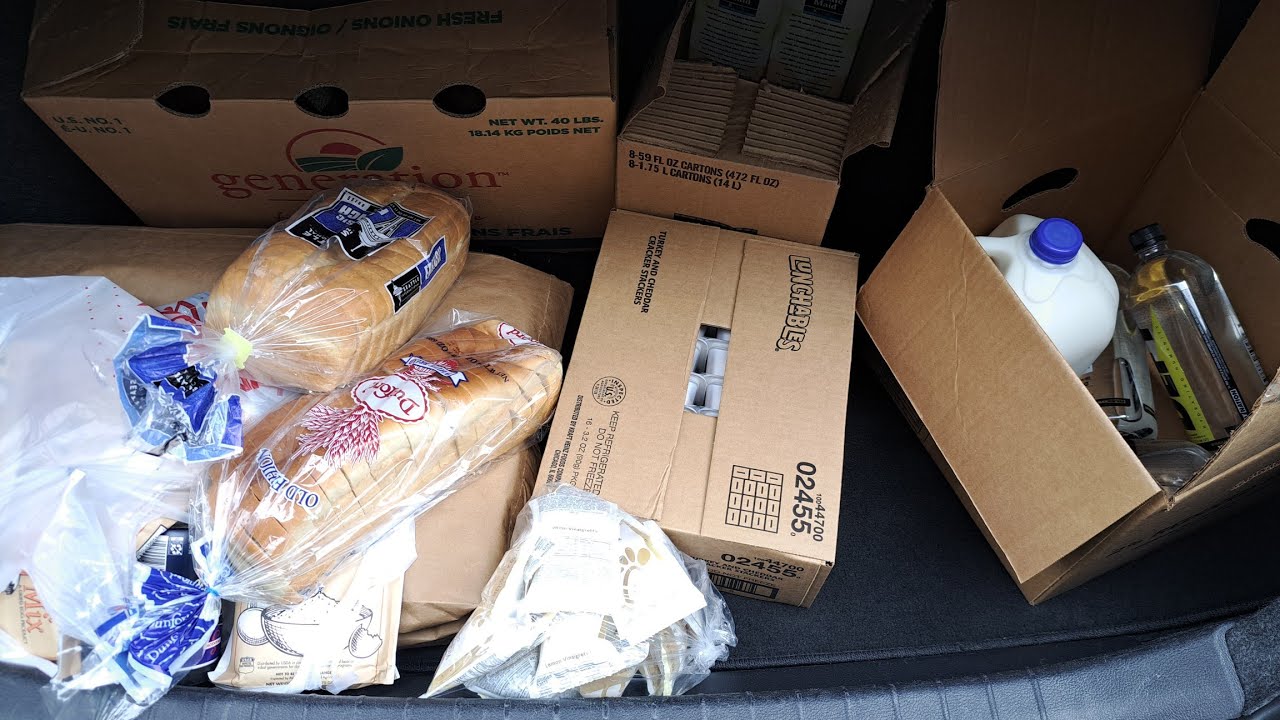 Food Bank Mobile Pantry Haul - 25 pounds of Food Storage! - How Would ...