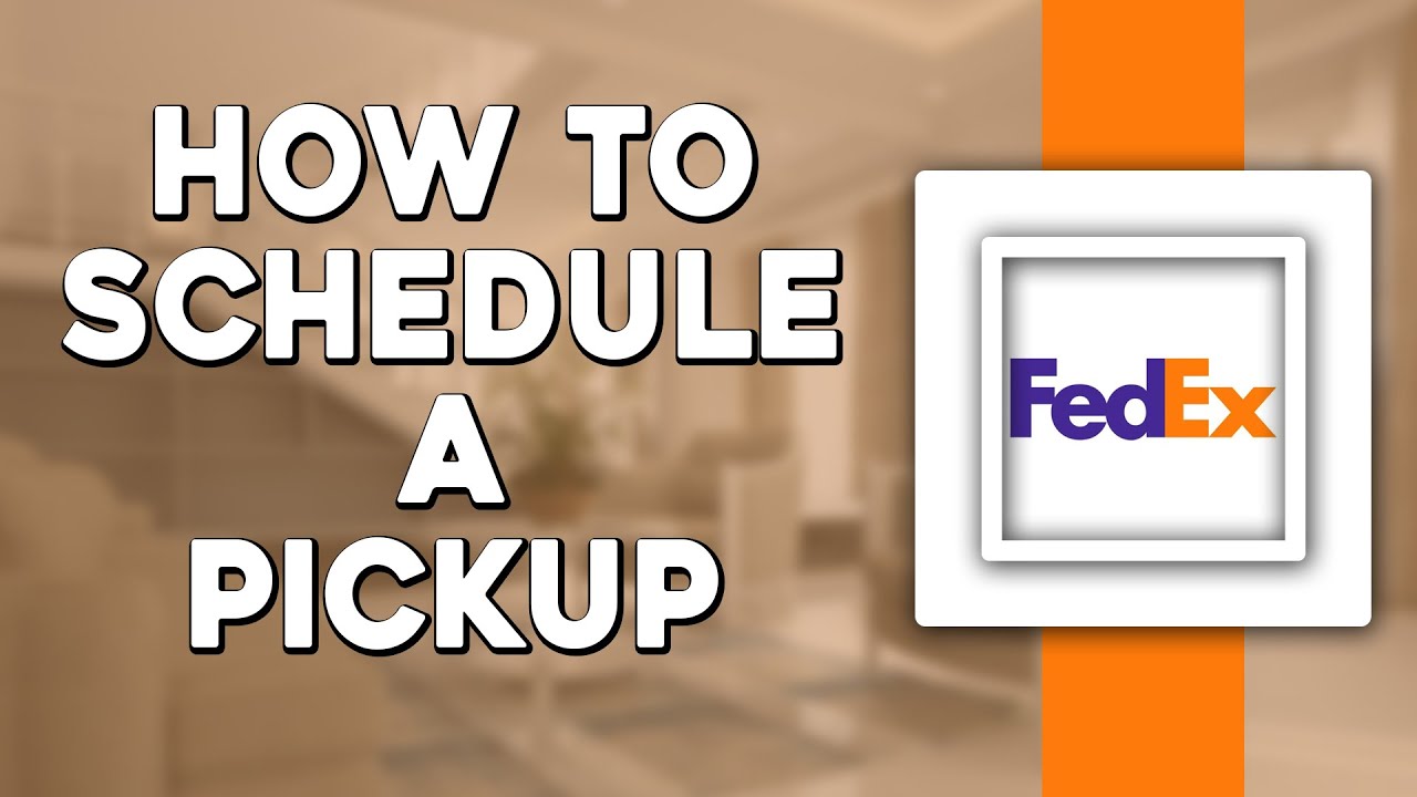 How To Schedule a Pickup on FedEx (Quick Tutorial) - YouTube