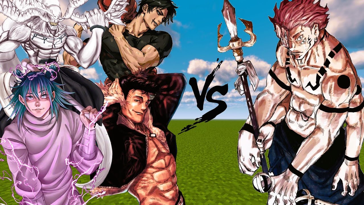 Mahoraga,Kashimo,Toji,Ryu Vs Sukuna True Form - YouTube