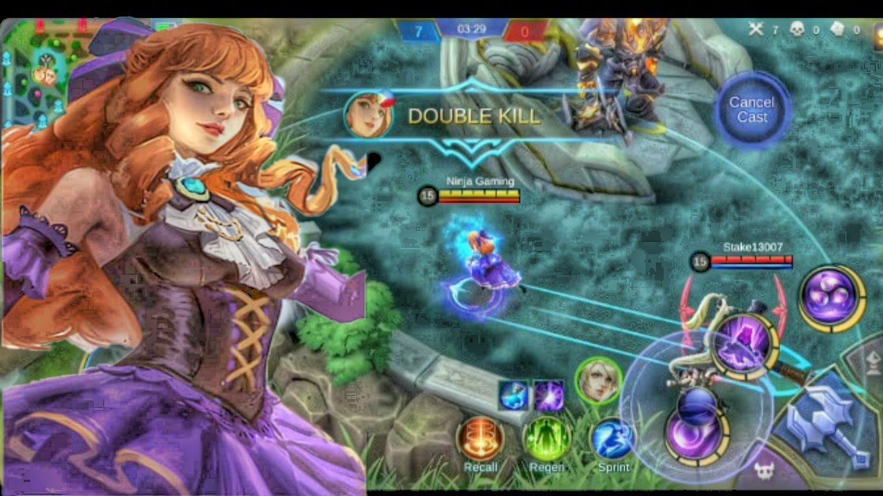New Hero Guinevere (Ms Violet) Skill Gameplay Mobile Legends - YouTube