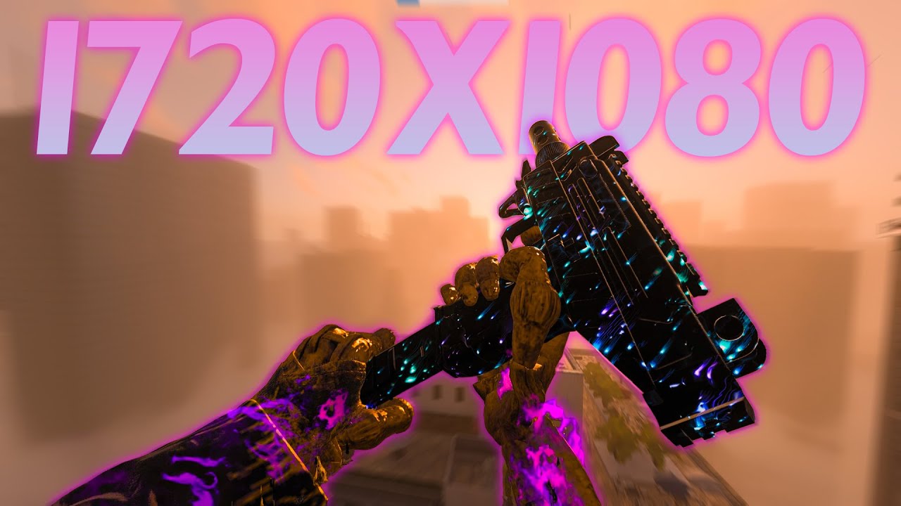 trying the best stretched resolution in warzone + keyboard and mouse ...