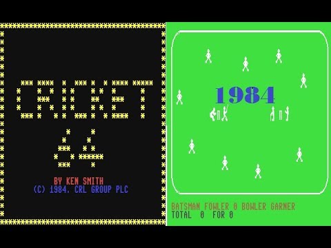 The First Ever Cricket Video Game was made in 1984 | Cricket64 - YouTube