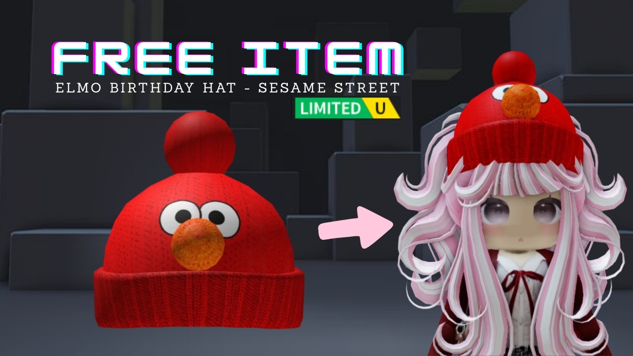 FREE ITEM TOPI ELMO DI ROBLOX GRATIS MUDAH DI DAPATKAN!!! Sesame Street ...