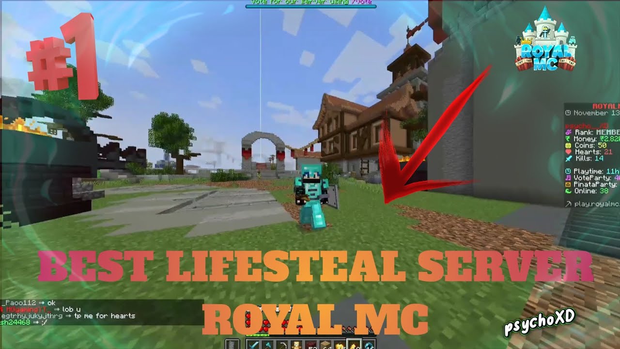 BEST LIFESTEAL SERVER FOR JAVA/PE – ROYAL MC || psychoXD - YouTube