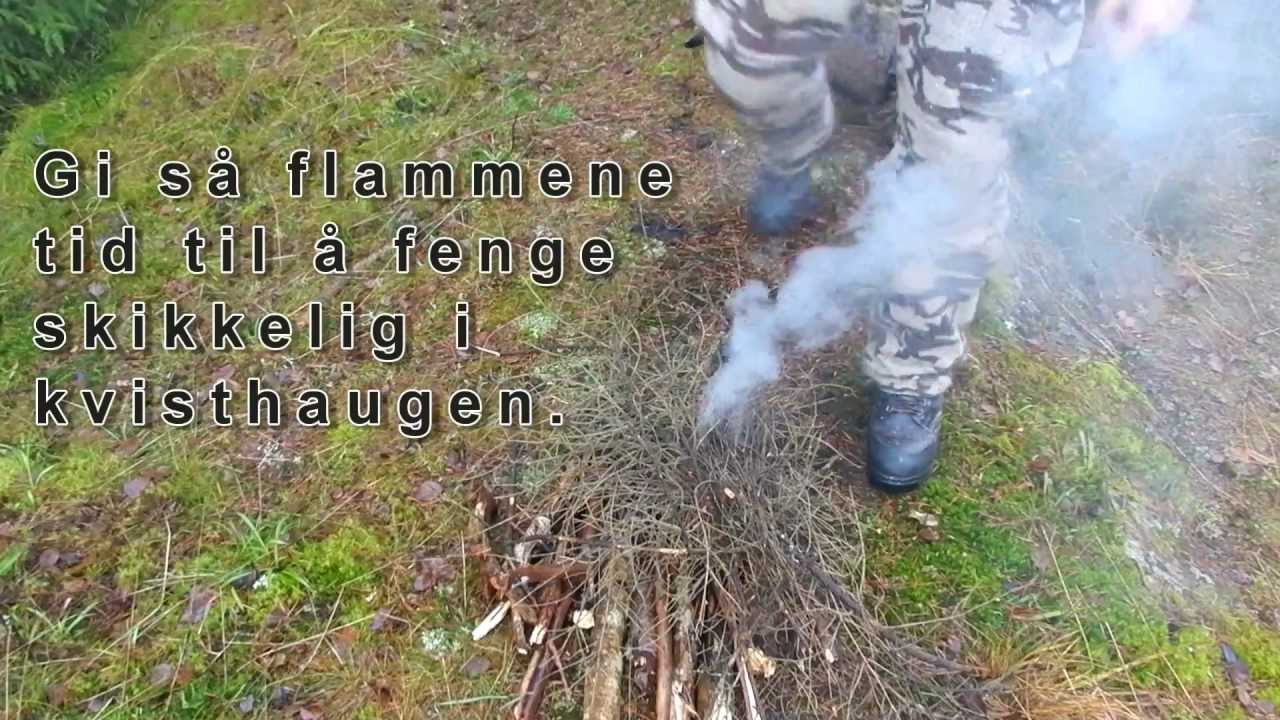 Bål på 5 minutt / 5-minute fire - YouTube