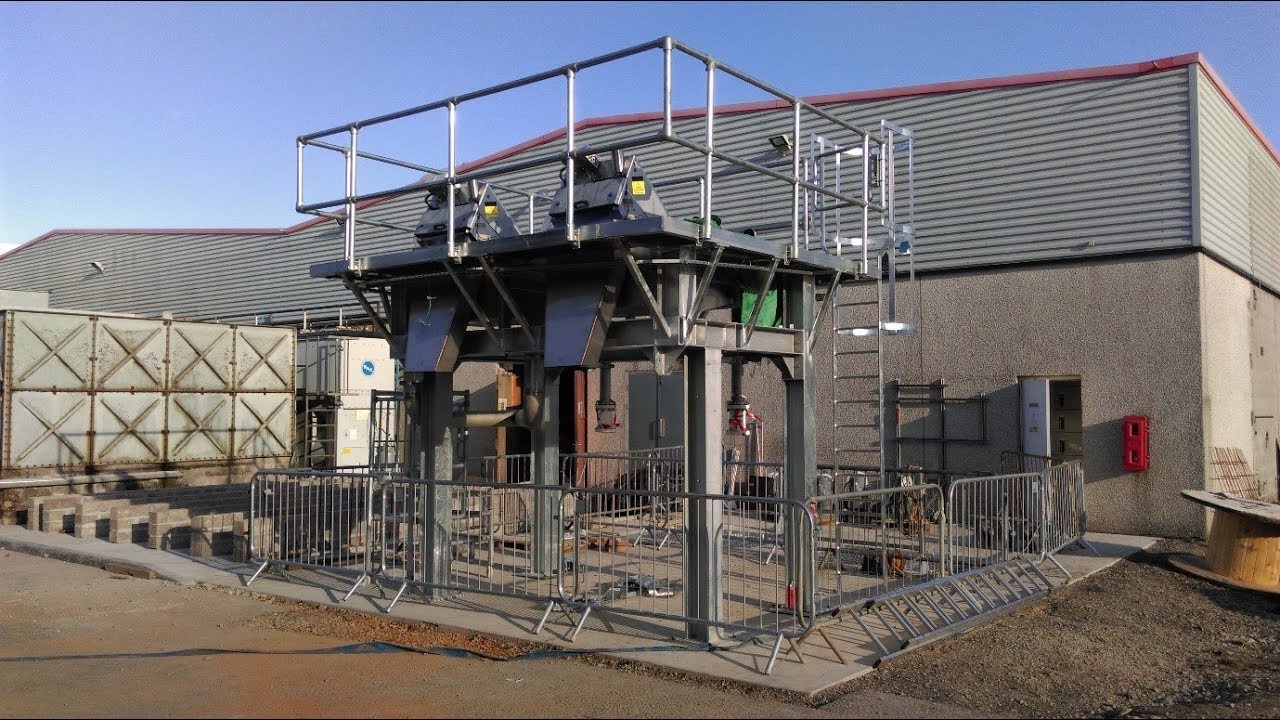 shellfish waste water screening plant - YouTube