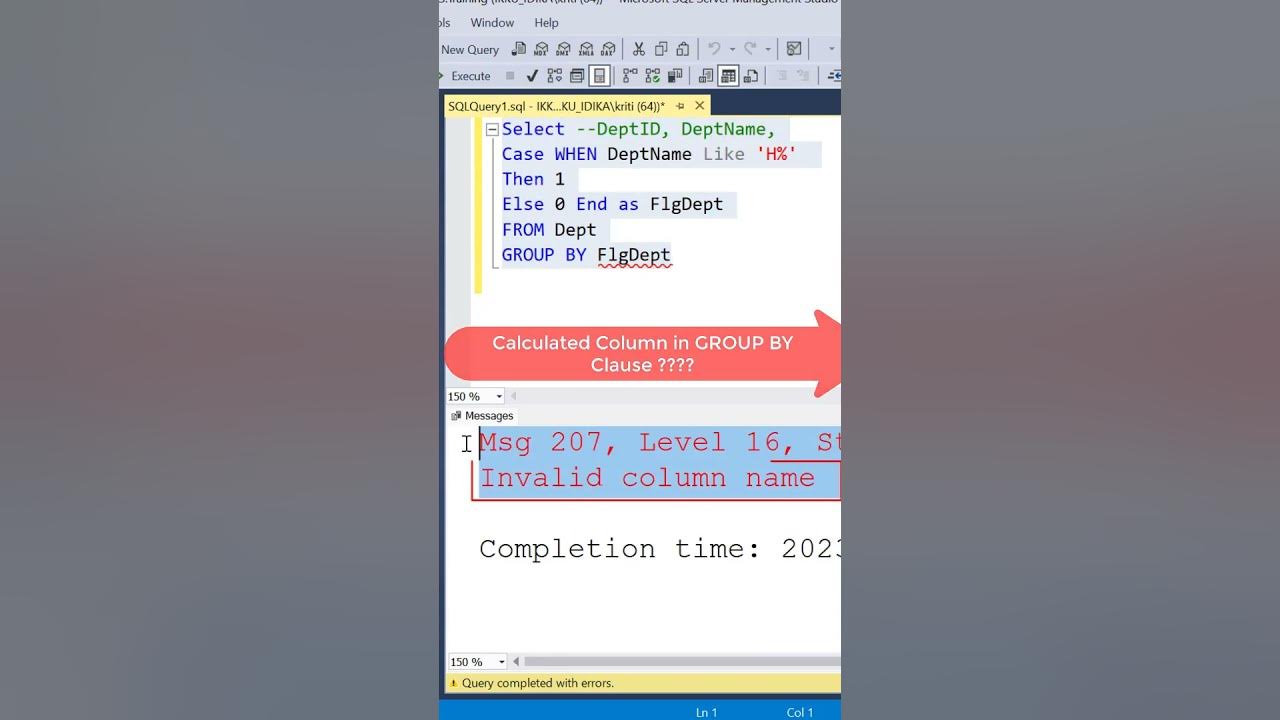 SQL | Understanding Calculated Columns #sqlqueryinterviewquestionsandanswers - YouTube