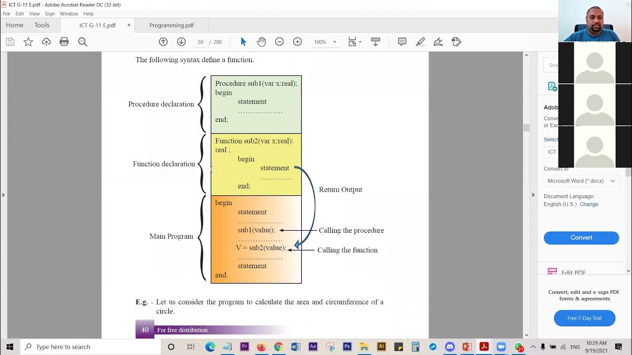 ICT Grade 11 -Functions and Procedures | Pascal O/L ICT Sanjeewa Perera - YouTube