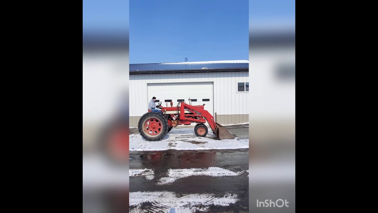 Farmall 460 Gas Tractor with International Loader and bucket - YouTube