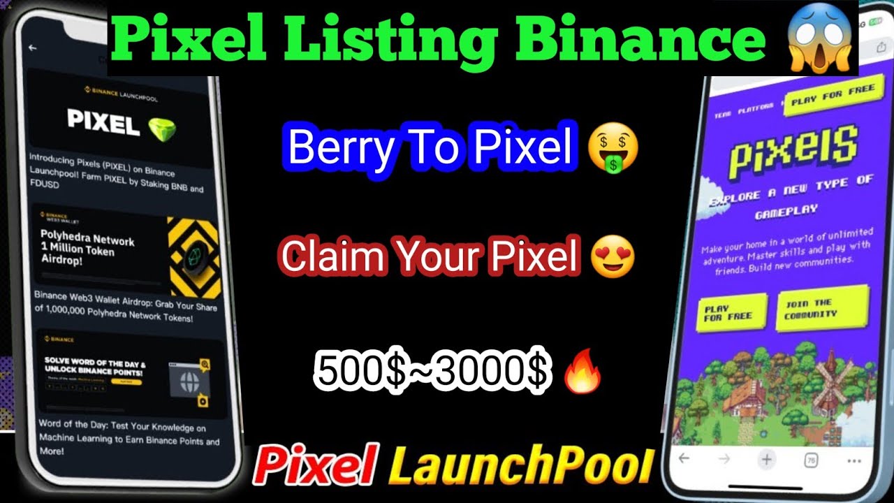 Pixel Airdrop New update || Claim Your Pixel token airdrop || How to ...