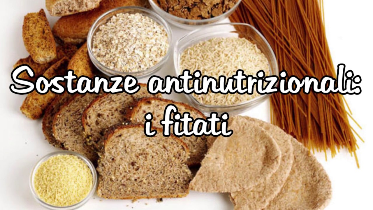Sostanze antinutrizionali: i Fitati - YouTube