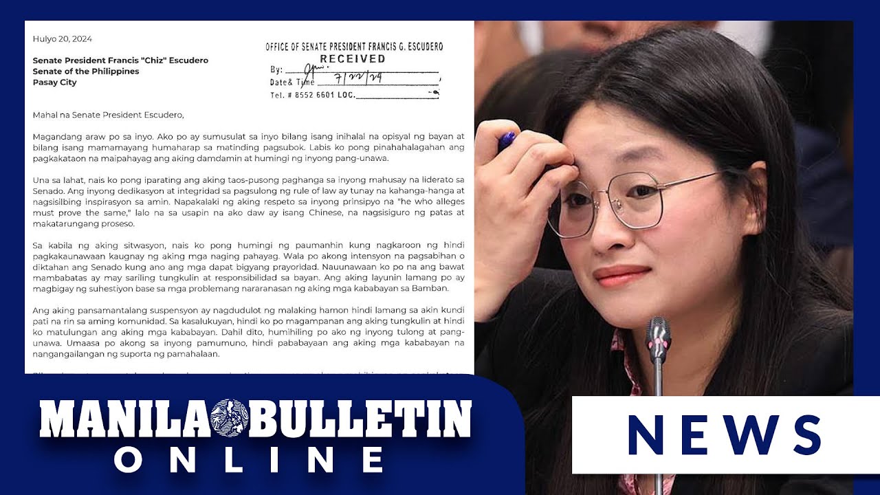 Alice Guo apologizes to Senate; Escudero refuses to give in to mayor’s ...