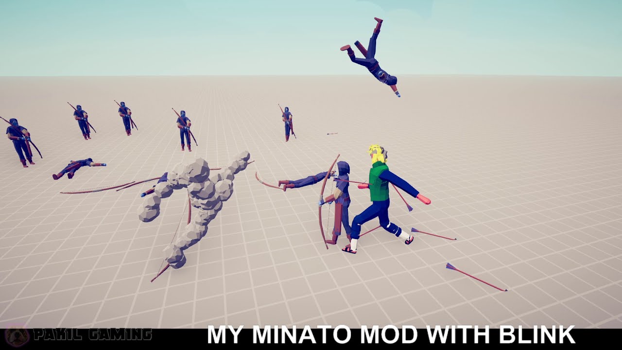 TABS Mods Minato With Flying Thunder God Jutsu Skill - YouTube