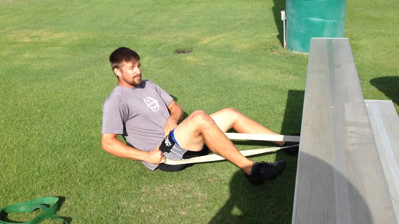 Banded hip/low back distraction - YouTube