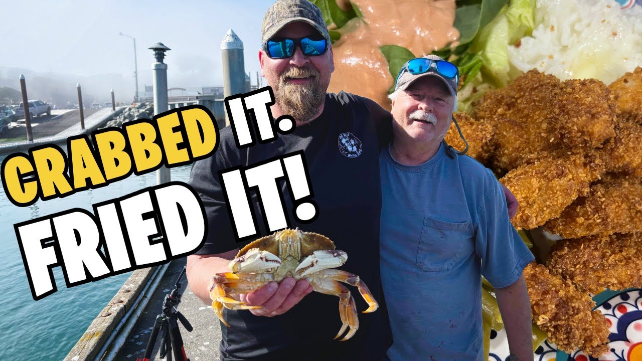 Catch and Cook: Delicious Fried Crab Legs with Chef Dad - YouTube