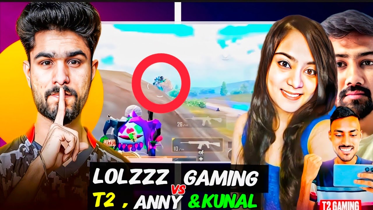 LOLZZZ GAMING VS T2 GAMING, ANNY GAMING AND KUNAL IS LIVE FIGHT| LoLzzz ...