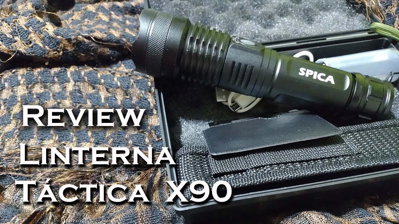 Review Linterna Tactica Spica X90 - YouTube