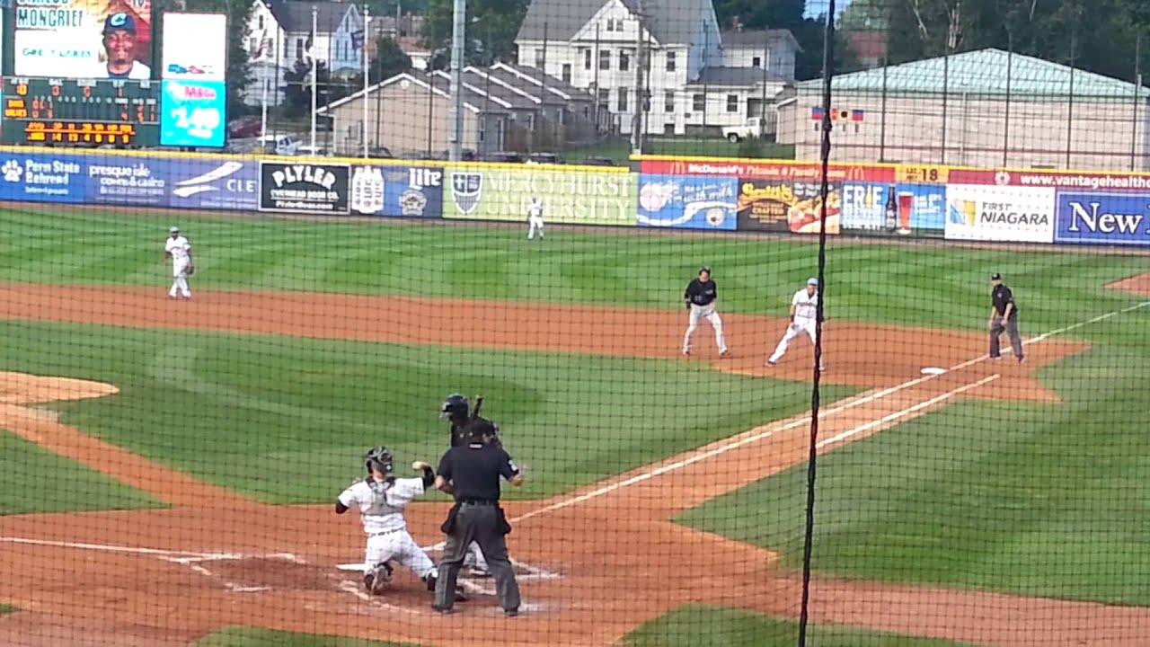 Indians Tigers Prospect Derek Hankins picks off Bradley Zimmer Akron ...