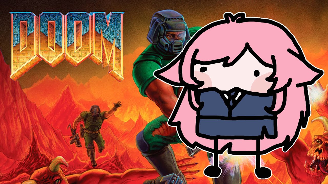 【DOOM 1993】smol gremlin woman plays DOOM - YouTube
