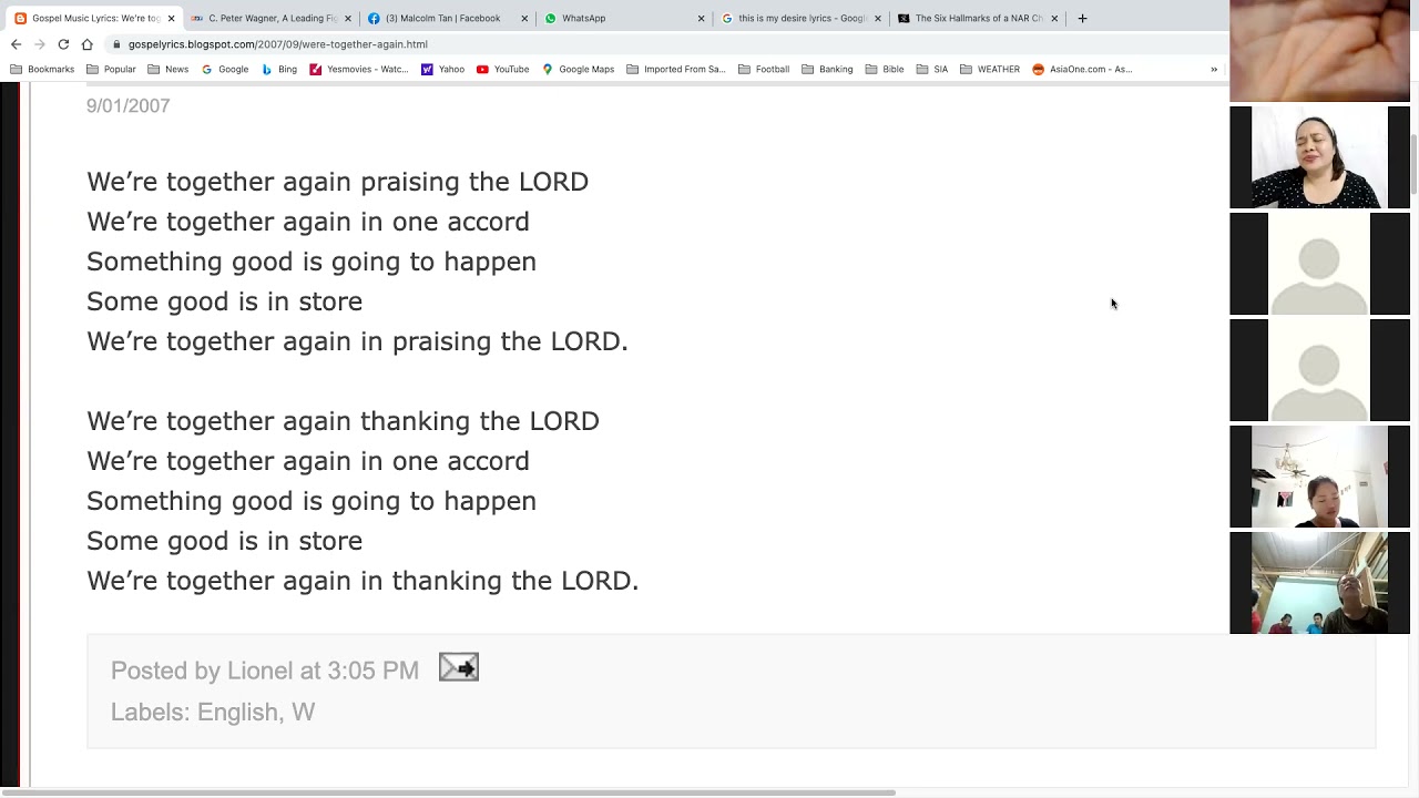 Ibadah Ahad Family Ministry Borneo - Blessings in the Midst of Difficulties - Ev. Malcolm Tan ...