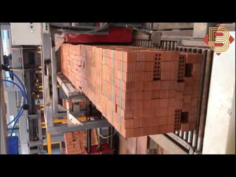 Full automatic brick packaging machine - YouTube