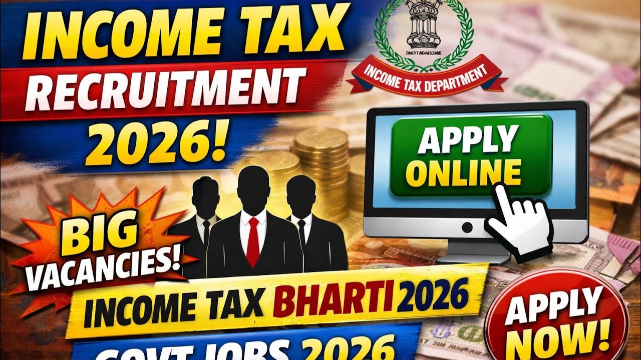 Income tax recruitment 2026 | income tax vacancy apply online | income ...