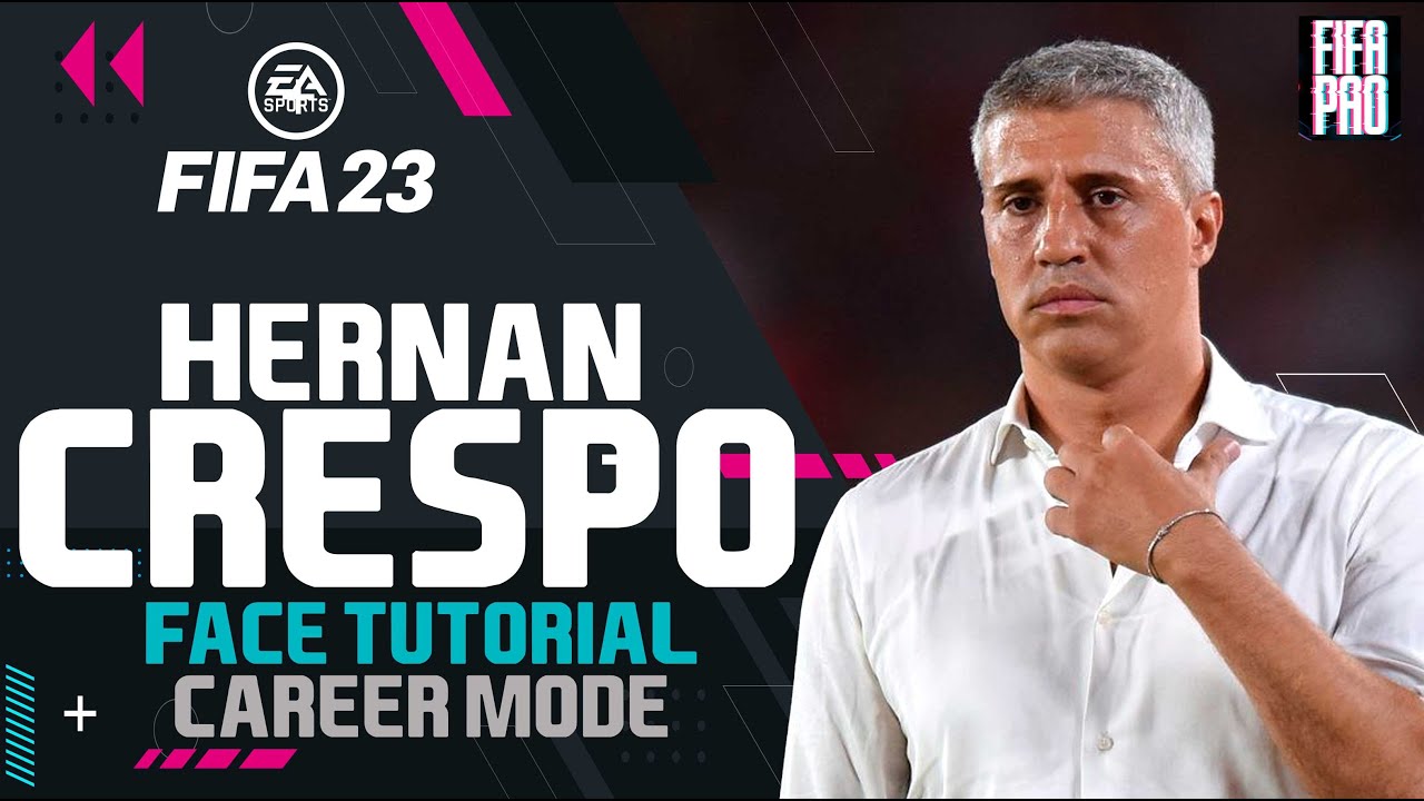 HERNAN CRESPO FACE FIFA 23 Face Creation MODO CARRERA CAREER MODO RIVER ...