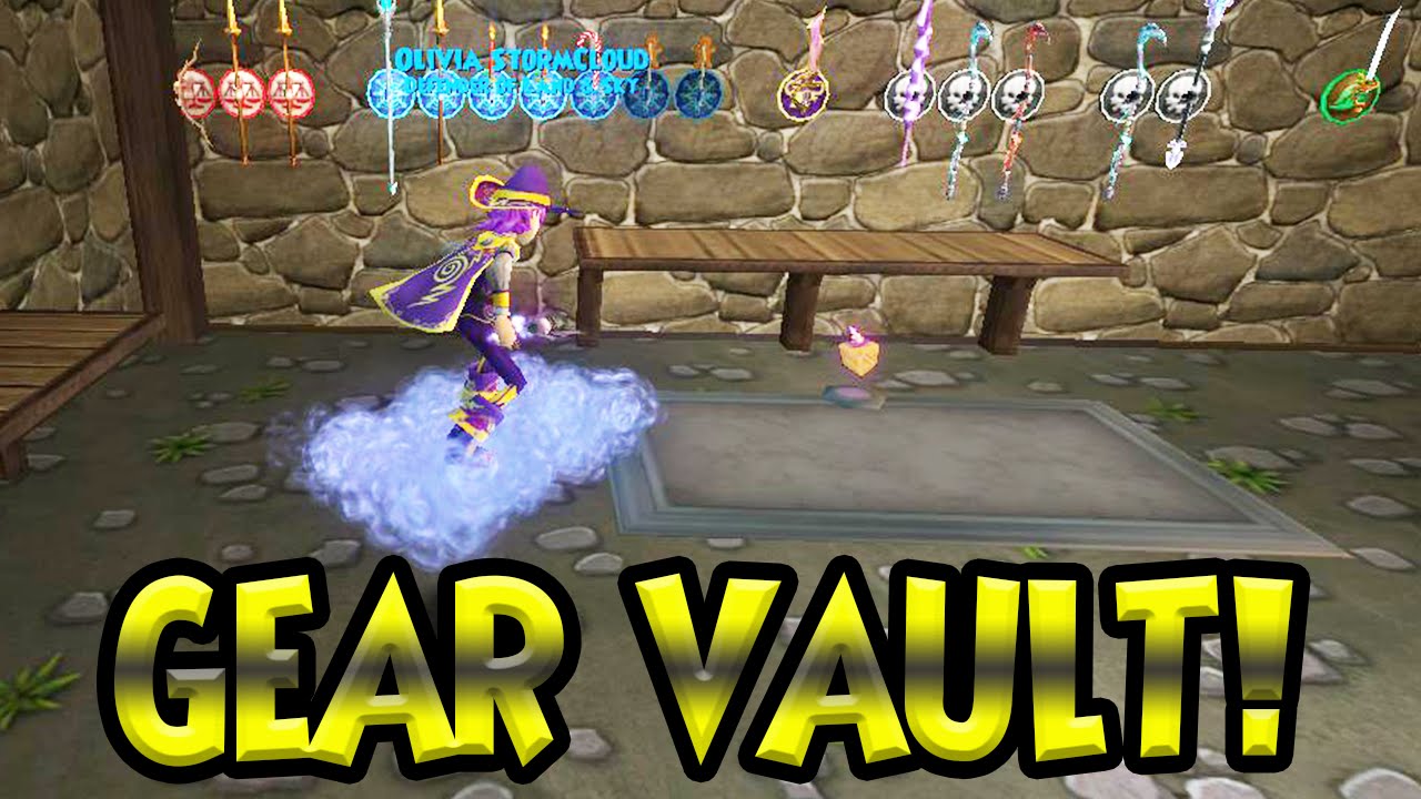 Wizard101: A LOOK AT THE NEW GEAR VAULT! - YouTube