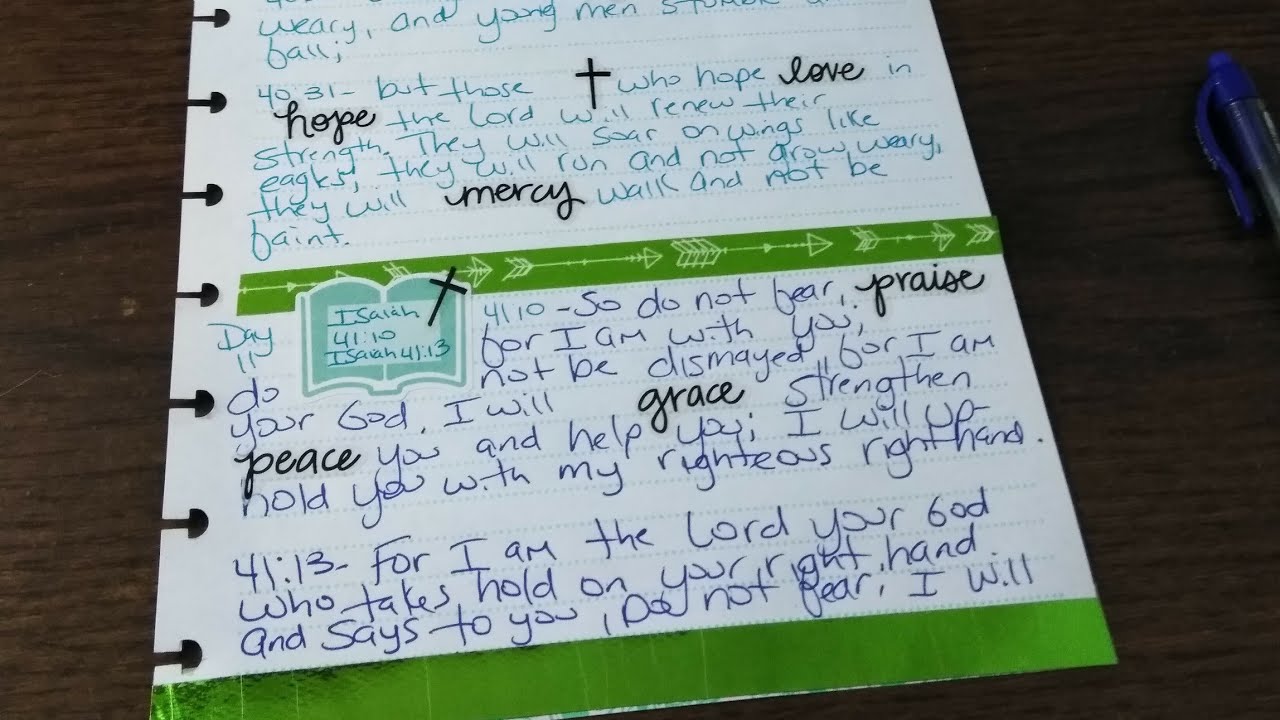 Day 11: Daily Scripture Writing March 2019 - YouTube
