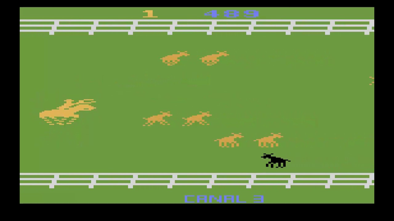 ATARI 2600 Stampede Canal 3 Intellivision Rodeo Champ 4 Game in One ...