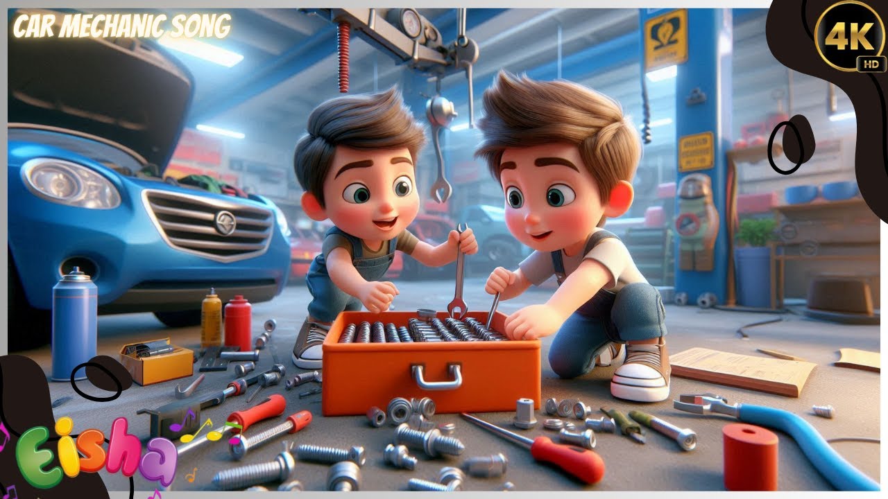 🎶 Happy Car, Happy Kids! Sing with the Mechanic Song 🚗 - YouTube