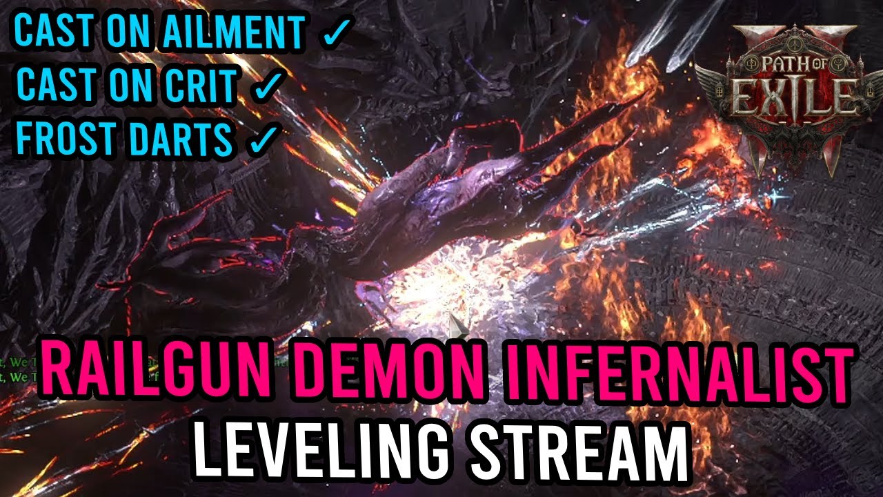 Rail Gun Infernalist - Uncapped Demon Flame Cast On Fun - Path of Exile ...