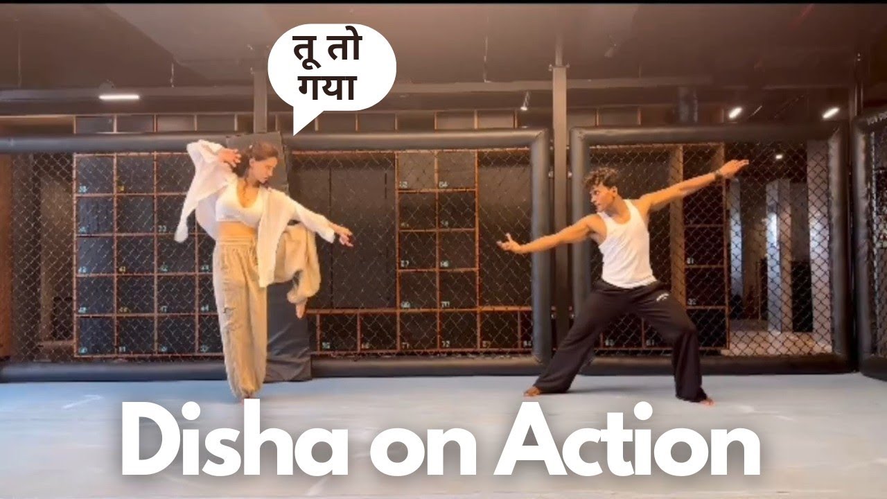 Disha patani martial arts practice | Disha on action with Rakesh ...
