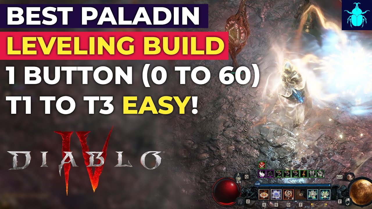 Diablo 4: Best Paladin Leveling 1 Button Build (0–60 to Torment 3 EASY ...