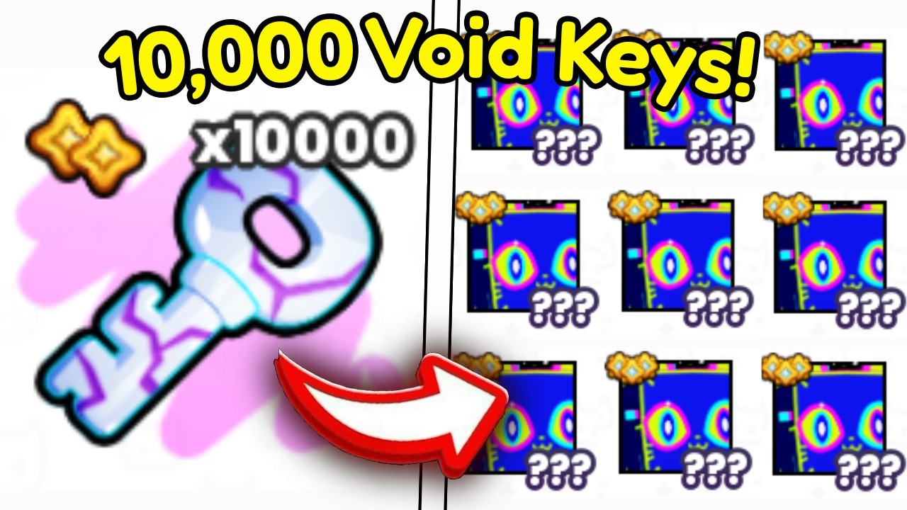 Opening 10,000 Void Keys (WORTH IT?) in Pet Simulator 99! - YouTube