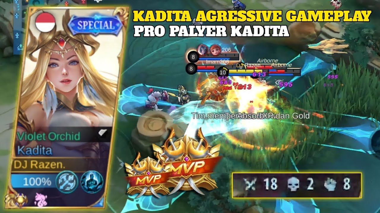 KADITA AGRESSIVE GAMEPLAY |18 KILLS | PRO PLAYER KADITA | MLBB - YouTube