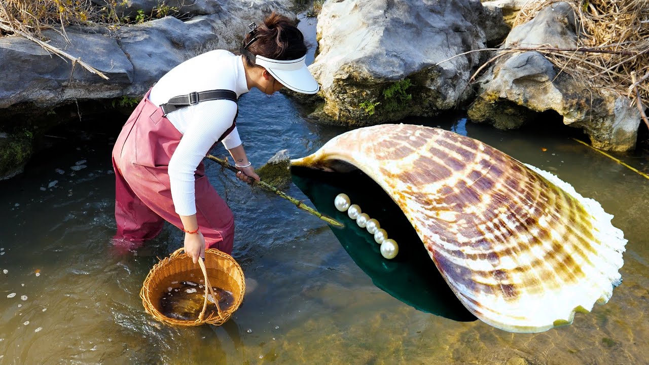 A rare treasure hunt adventure where a girl discovers a blue giant clam ...