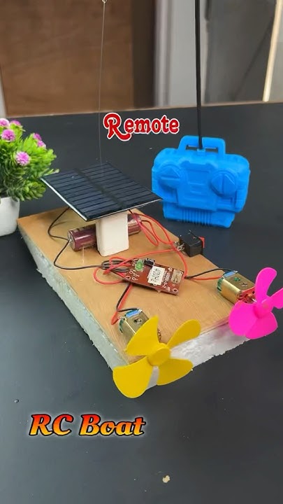 How to Make a Remote Control Boat Using a DC Motor | DIY RC Boat # ...