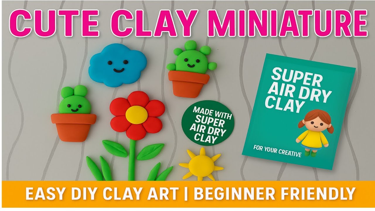 "Super Cute Clay Miniatures | Easy DIY Art for Beginners!" - YouTube