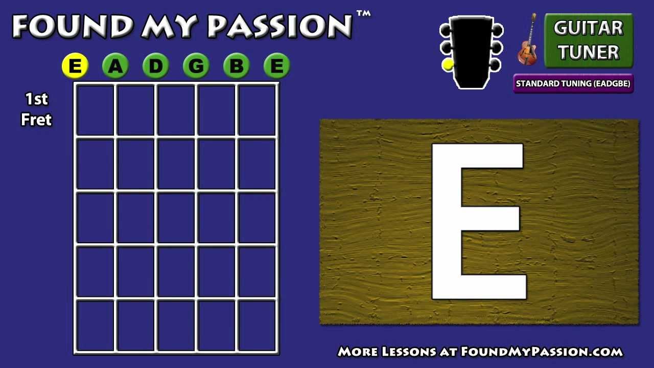 How to Tune a Guitar in Standard Tuning (EADGBE) - YouTube